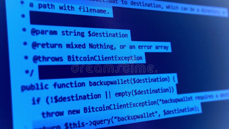 Computer Programming Code Running on the Screen Stock Footage - Video ...