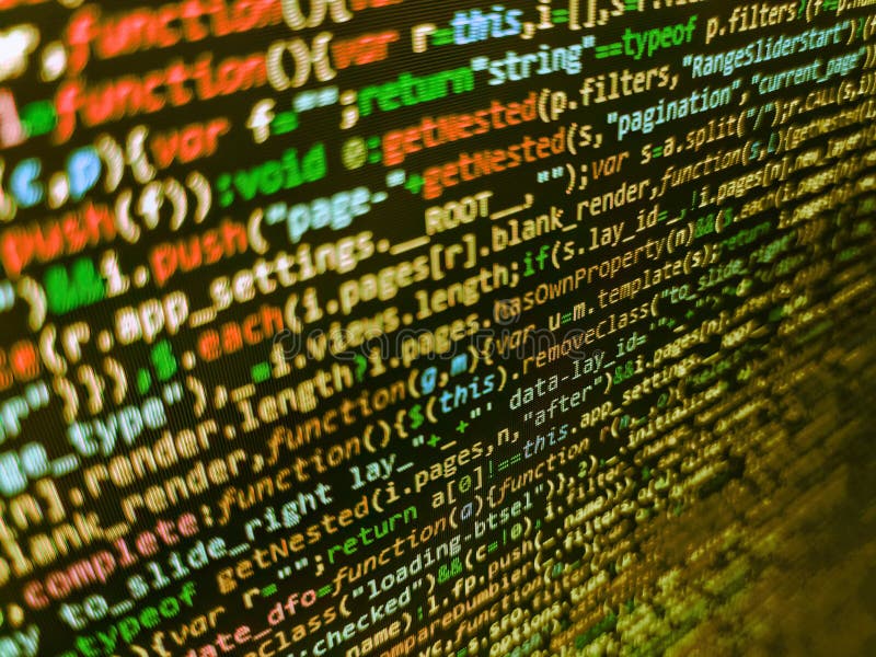 Programming Code Screen Of Software Developer Computer Program Preview Coding Programmer