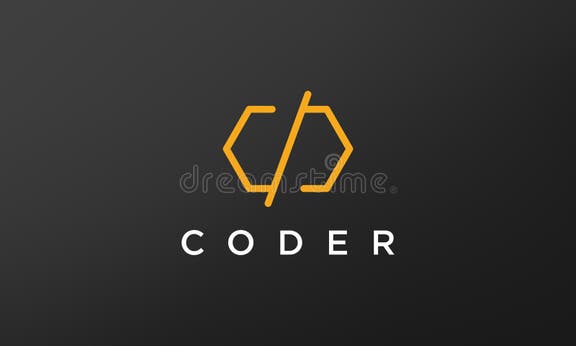 Programming Code Technology Logo in a Simple and Modern Style Stock ...