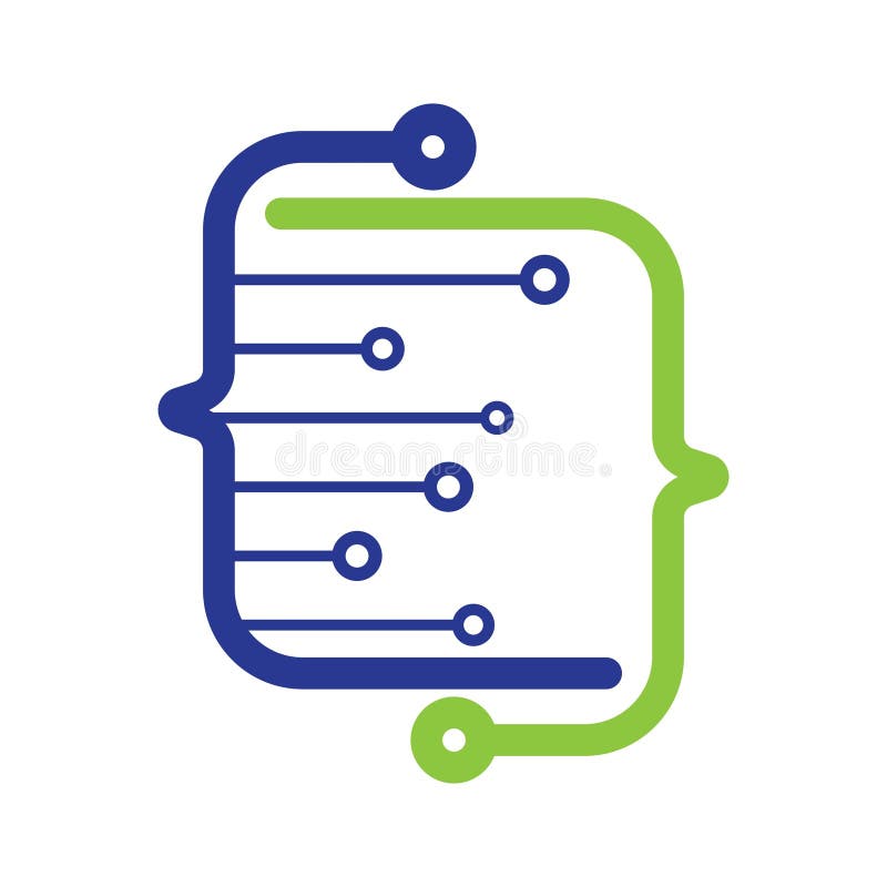 Programming Code Technology Logo Vector Design Stock Vector ...