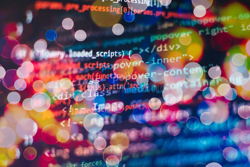 Programming Code Typing. Source Code Close-up. Programmer Working on ... Programming Code Typing. Source Code Close-up. Programmer Working on ...