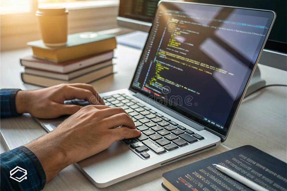 Programming Code Writing, Software Coding Developing, Hands Typing ...