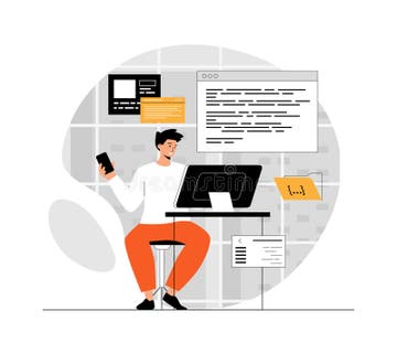 Full Stack Developer Stock Illustrations – 212 Full Stack Developer ...