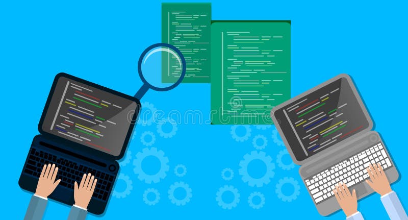 Programming And Coding Concept Website Development Web Design Flat Illustration Stock Vector