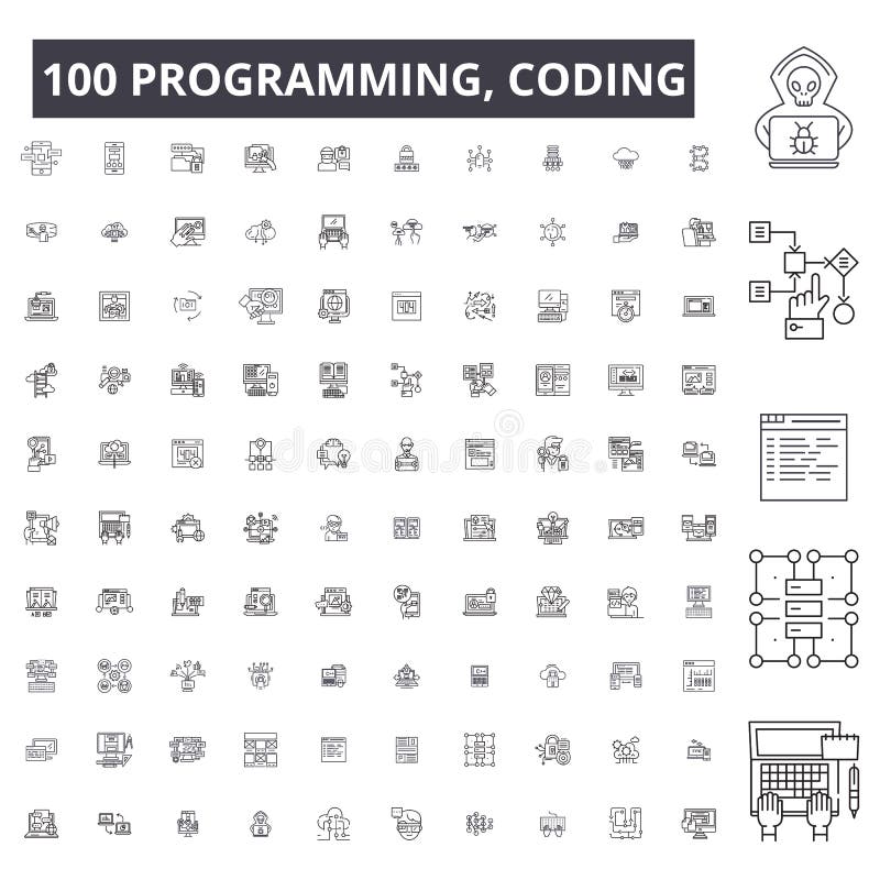 Computer Programmer Pictogram Stock Illustrations – 1,237 Computer ...
