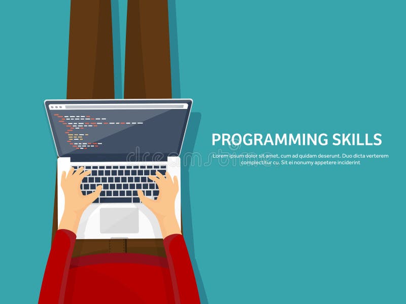 Programmingcoding Flat Computing Background Code Hardwaresoftware 9377