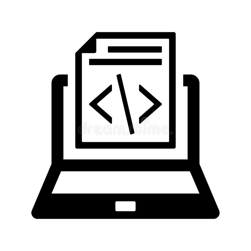 Programming, coding icon stock illustration. Illustration of fully - 267080205