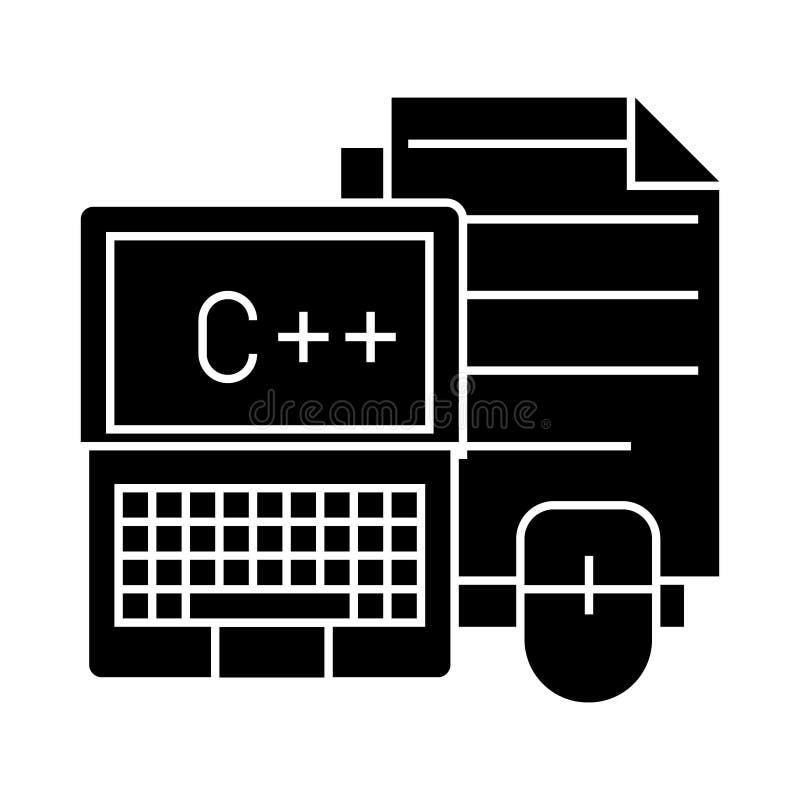 Programming Coding Editable Line Icons 100 Vector Set Collection Programming Coding Black