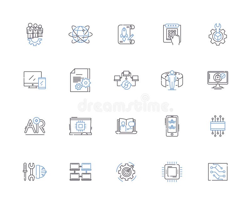 Programming Coding Outline Icons Collection Coding Programming Scripting Compiling