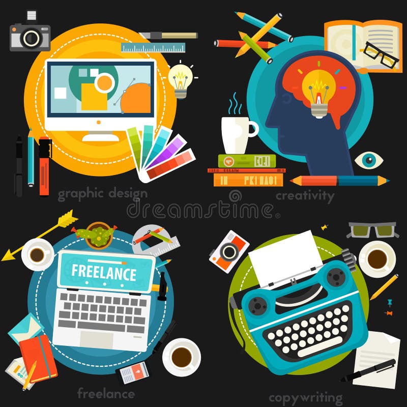Graphic Deign, Copywriting, Creativity and Freelance Concept Banners ... Graphic Deign, Copywriting, Creativity and Freelance Concept Banners ...