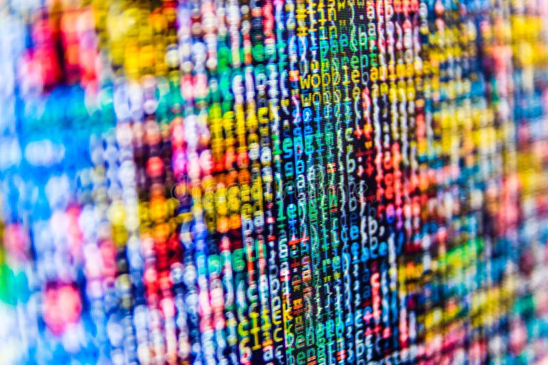 Programming Coding Source Code Screen. Stock Photo - Image of digital, abstract: 46326280