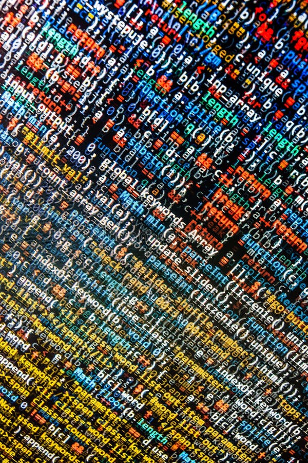 Programming Coding Source Code Screen Stock Image Image Of Communication Hacker 46326381 4365