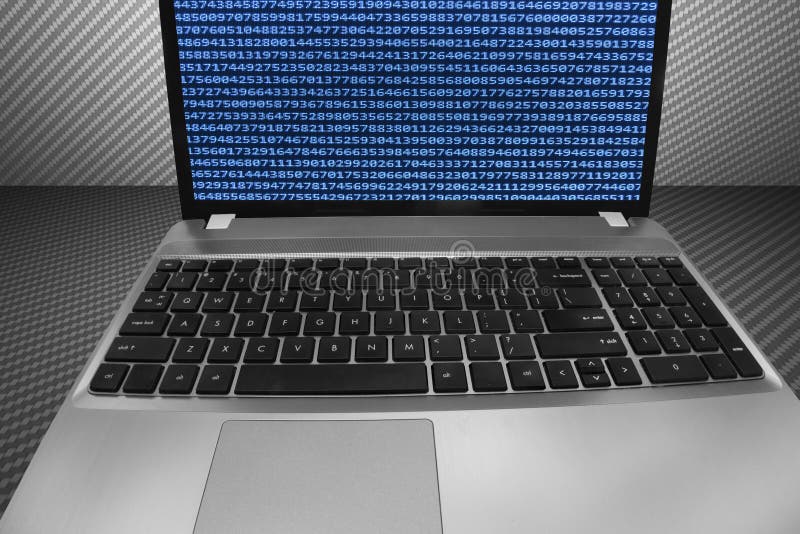 Programming Coding Source Code Screen. Stock Illustration - Illustration of application, binary ...