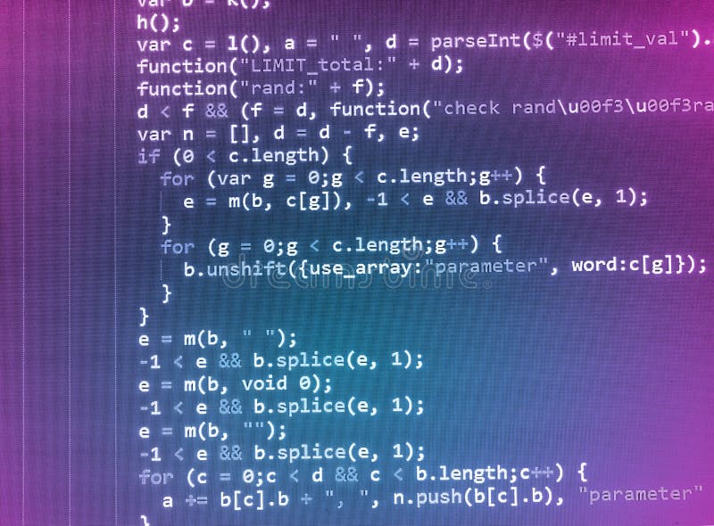 Programming Coding Source Code Screen Stock Image Image Of Code Html 53524711 9697