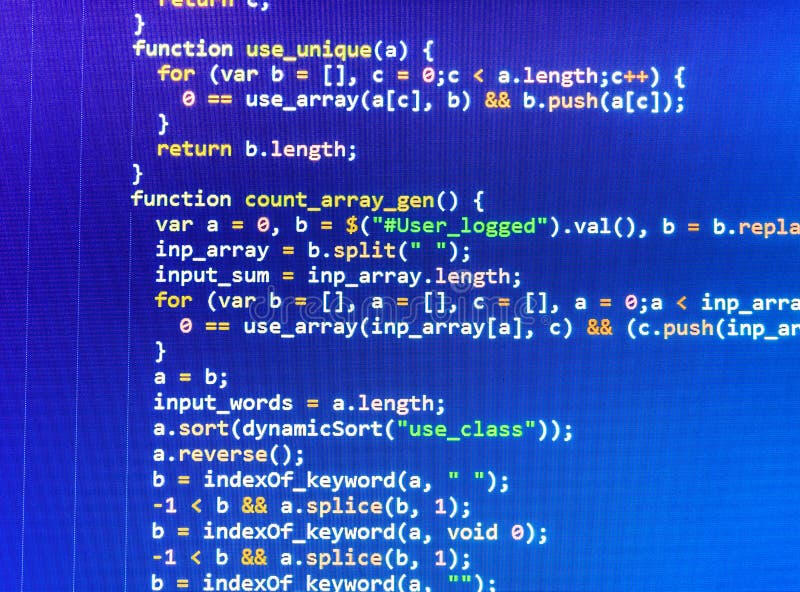 Programming Coding Source Code Screen Stock Illustration Illustration Of Display Application