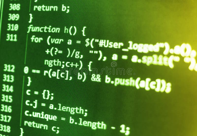 Programming Coding Source Code Screen Stock Image Image Of Electronic Glare 53525851