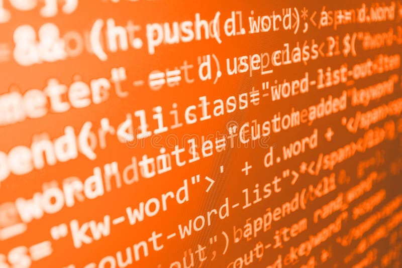 Programming Coding Source Code Screen Stock Image Image Of Development Business 53840089