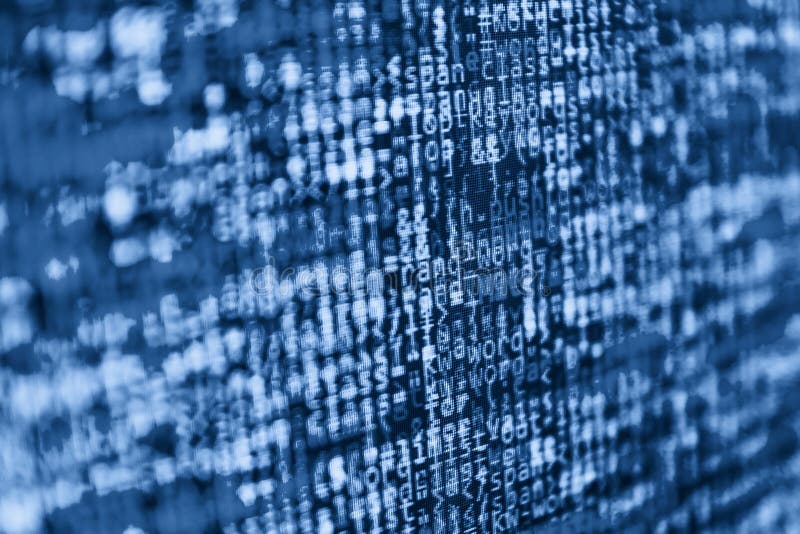 Programming Coding Source Code Screen. Stock Image - Image of high, application: 53840179