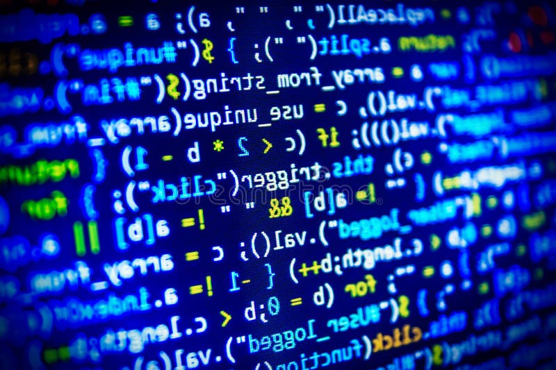 Programming Coding Source Code Screen. Stock Photo - Image of homepage, electronic: 54208064