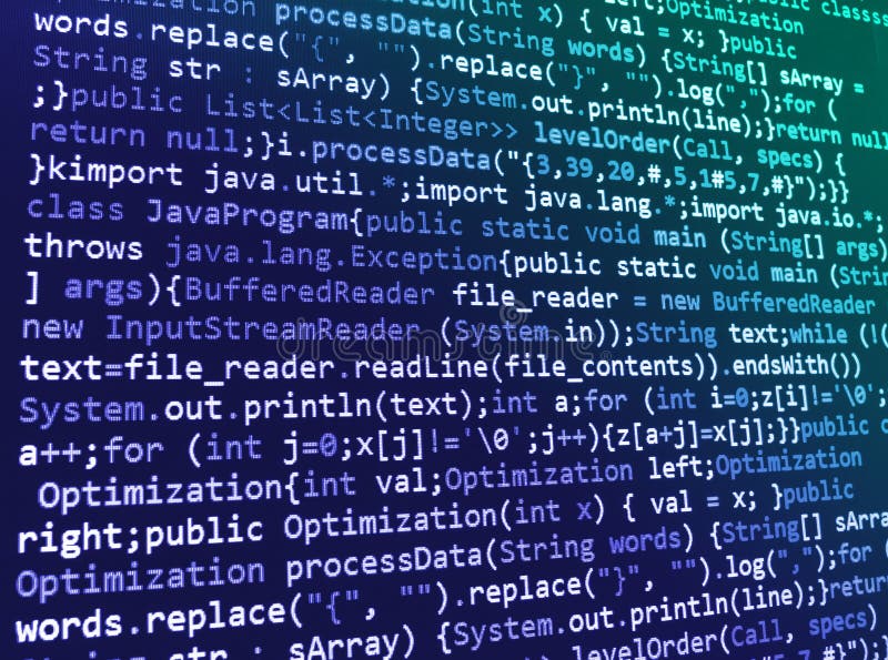 Programming Coding Source Code Screen Stock Image Image Of Background Data 54486883