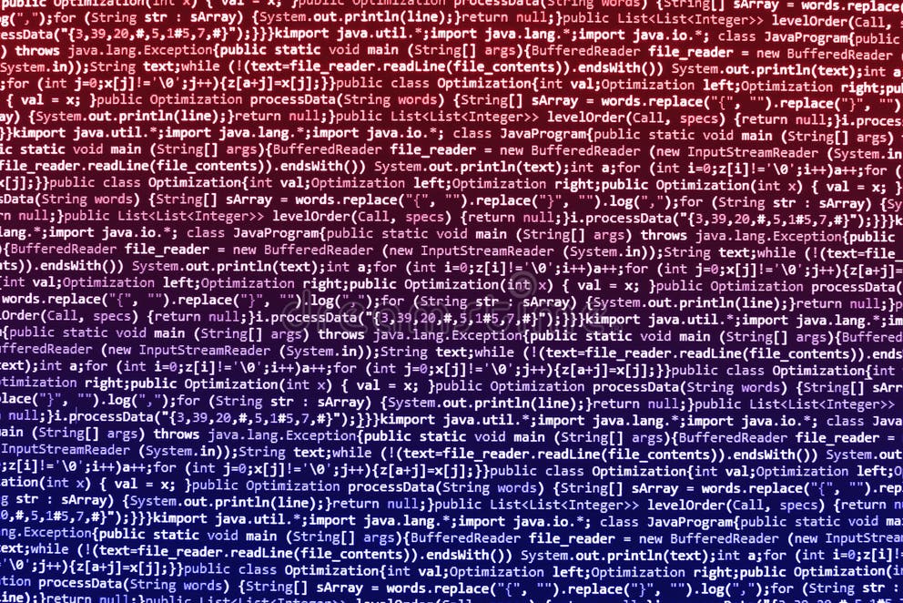 Programming Coding Source Code Screen. Stock Image - Image of html ...