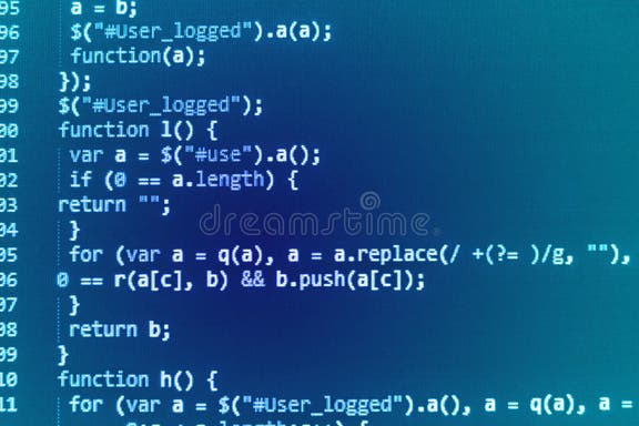 Programming Coding Source Code Screen. Stock Image - Image of coding, code: 55340239