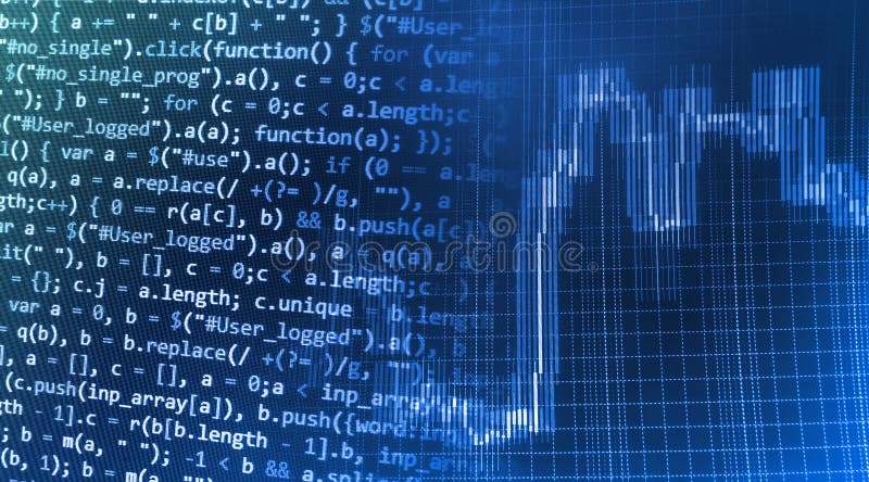 Programming Coding Source Code Screen Stock Image Image Of Binary Capital 55564677