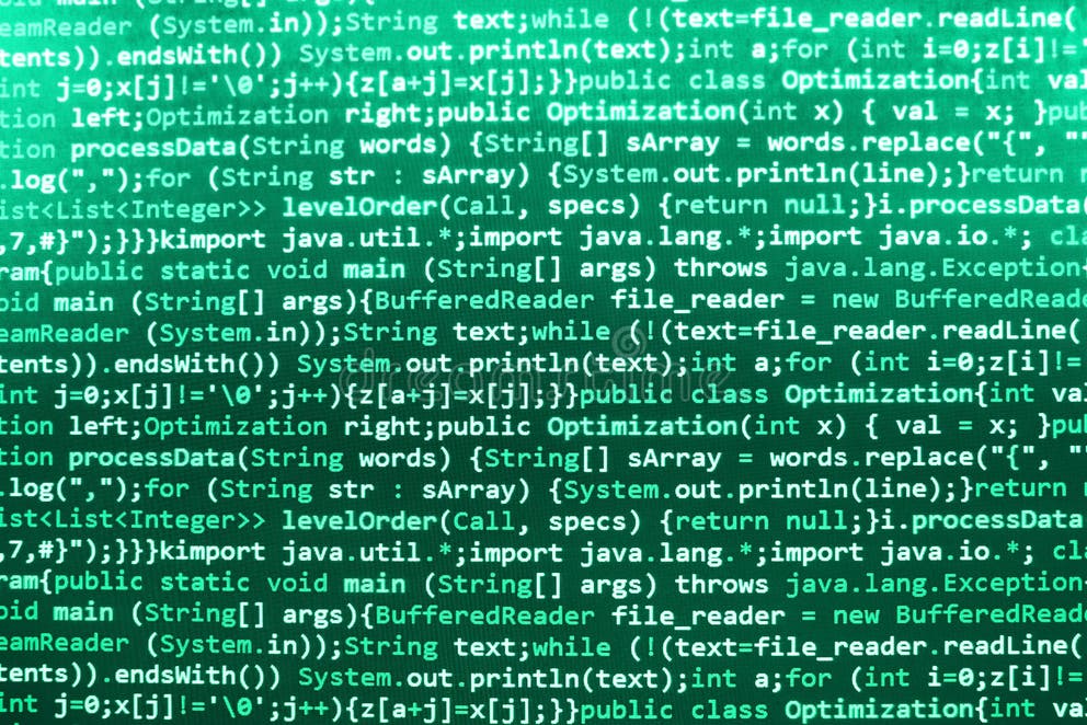 Programming Coding Source Code Screen. Stock Photo - Image of command, computer: 55735686