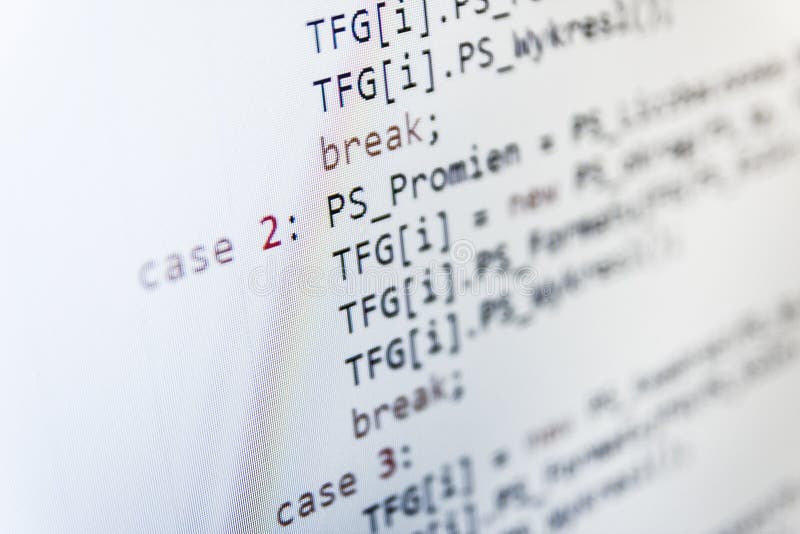 Programming Coding Source Code Screen Stock Image Image Of Coding Digital 55910145
