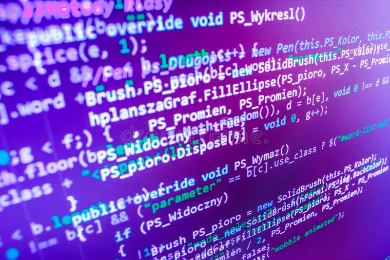Programming Coding Source Code Screen Stock Image Image Of Break Function 55910205