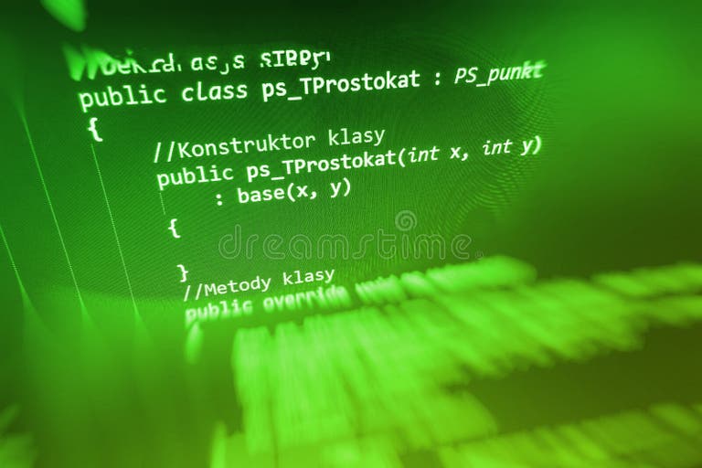 Programming Coding Source Code Screen. Stock Illustration - Illustration of formal, connection ...