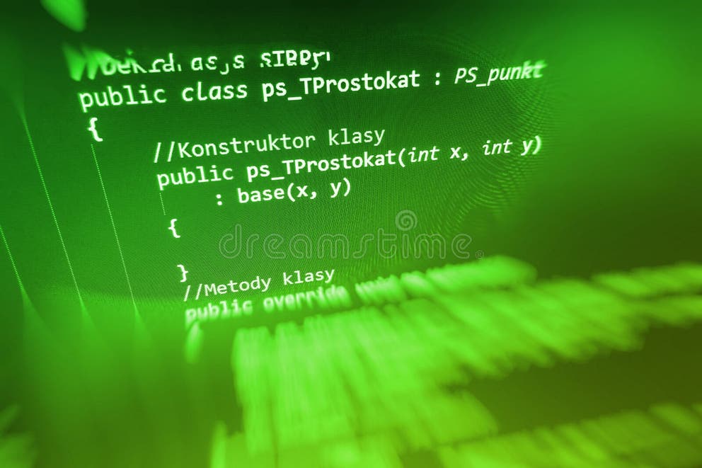 Programming Coding Source Code Screen. Stock Illustration - Illustration of formal, connection ...