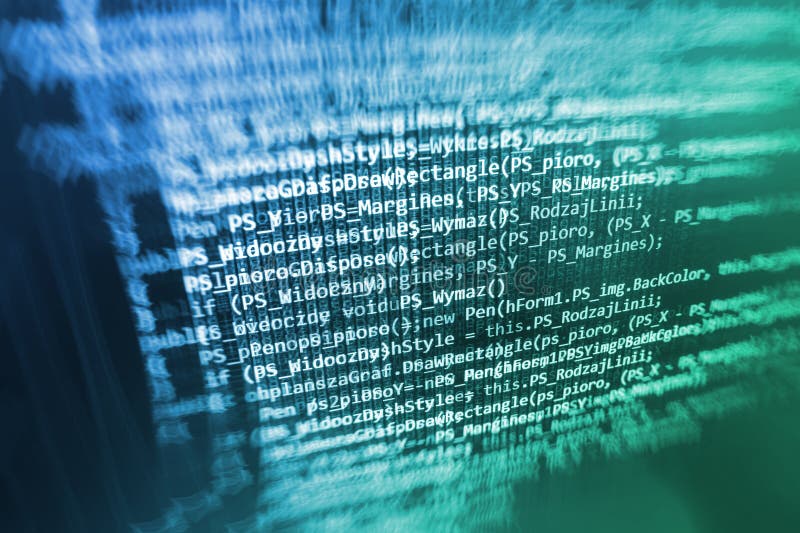 Programming Coding Source Code Screen Stock Image Image Of Equipment 
