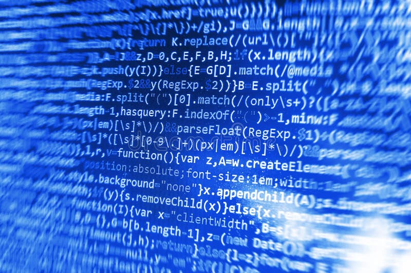 Programming Coding Source Code Screen. Stock Illustration - Illustration of design, future: 59612962