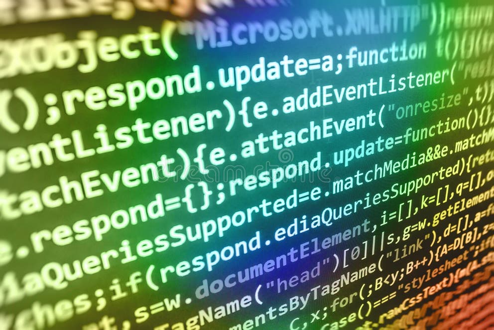 Programming Coding Source Code Screen. Stock Illustration - Illustration of data, hacker: 59646523