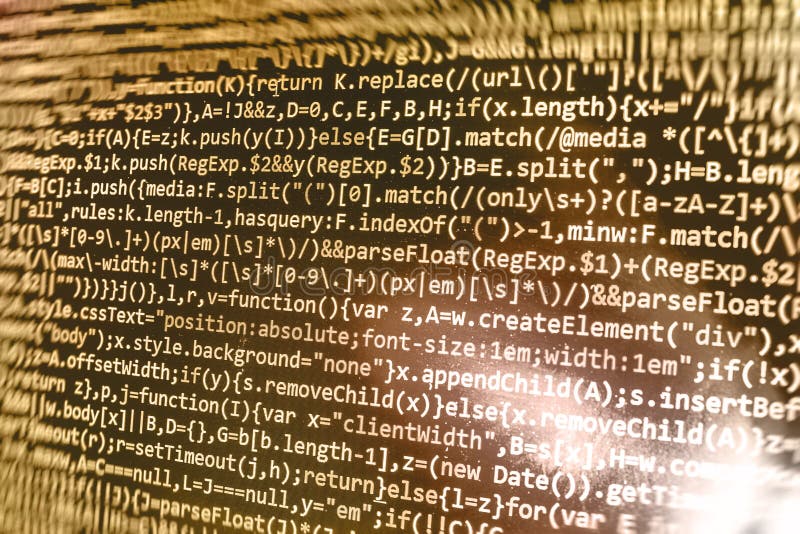 Programming Coding Source Code Screen Stock Illustration Illustration Of Blue Binary 59646659