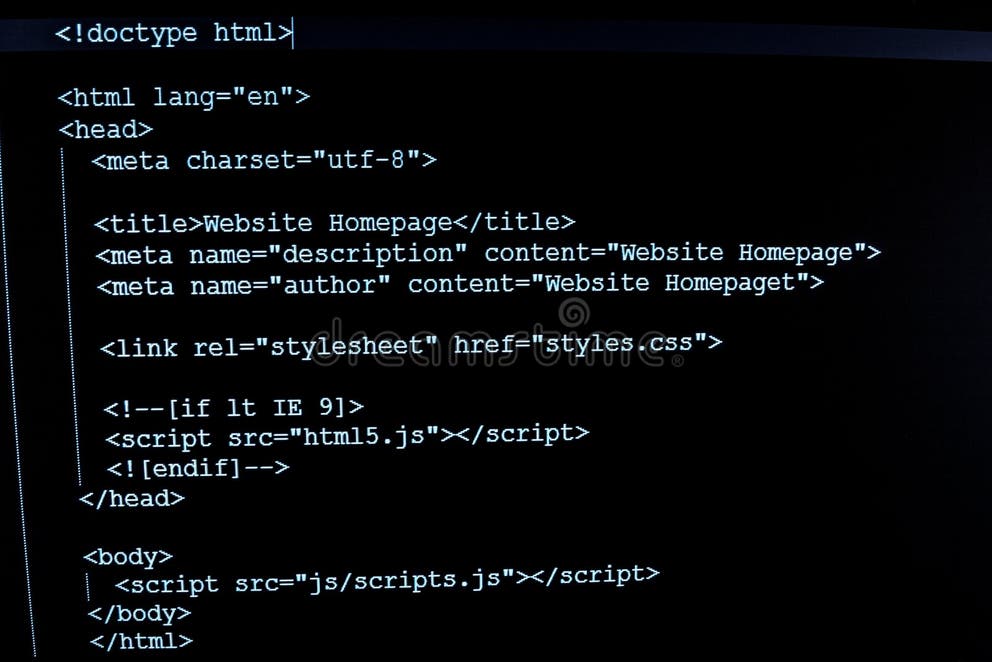 Programming Coding Source Code Screen. Stock Illustration ...