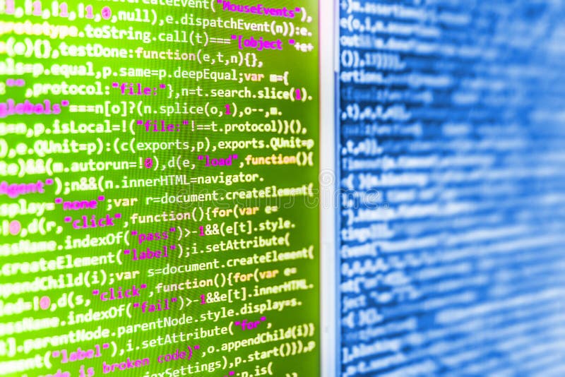 Programming Coding Source Code Screen Stock Image Image Of Creative Element 47515427