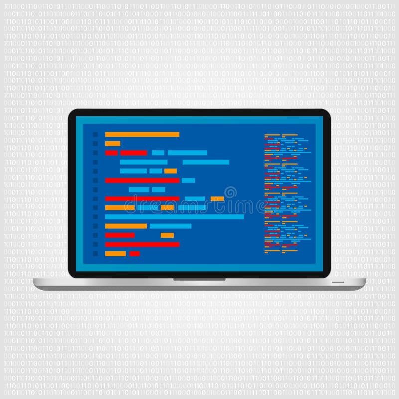 Programming And Coding Web Developer Coding Concept Stock Illustration Illustration Of Layout