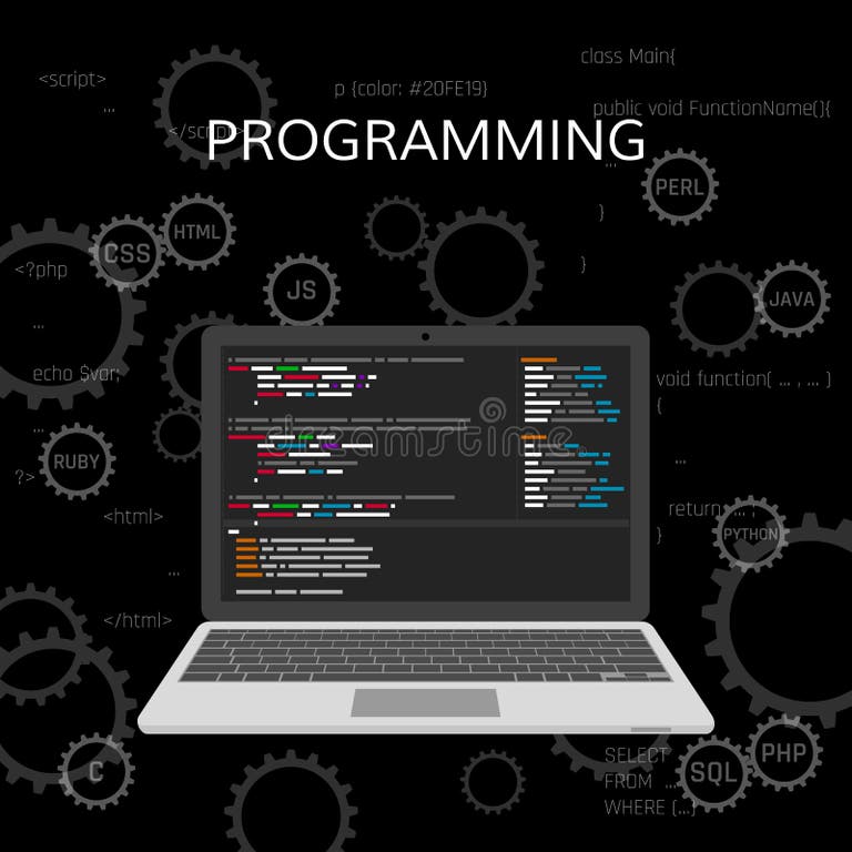 Programming Picture Stock Illustrations – 204,017 Programming Picture ...