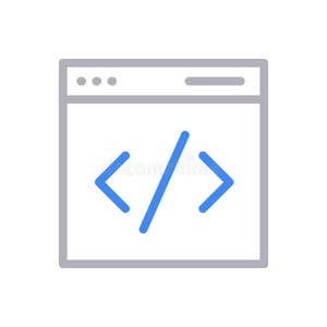 Programming Color Line Icon Stock Vector Illustration Of Data Site 