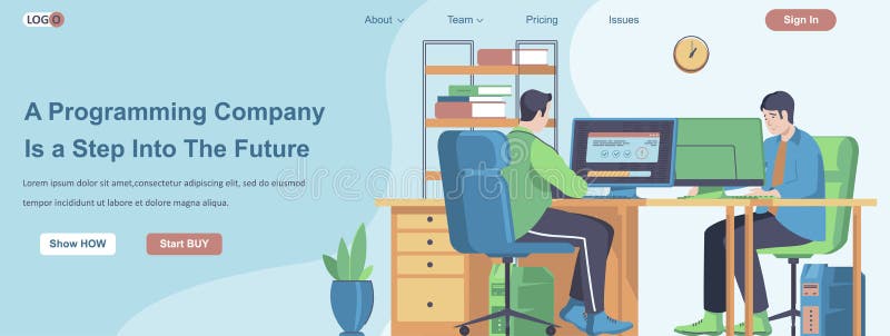 People Programming Computers Stock Illustrations – 453 People Programming Computers Stock ...