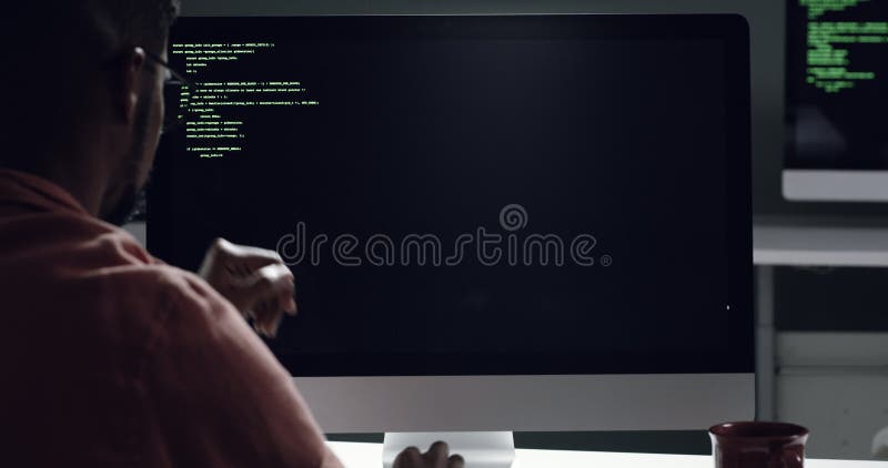 Back End or Software Developer Manager Supervising Coding. Burgeoning Stock Video - Video of ...