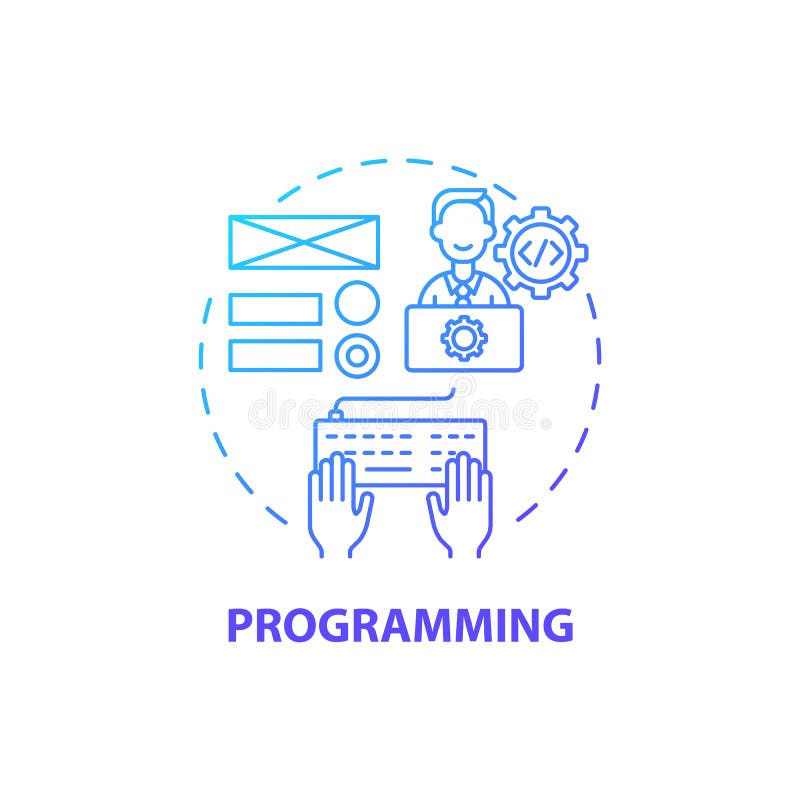 Programming concept stock illustration. Illustration of operation ...