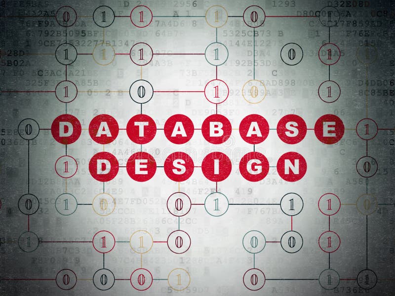 Database design stock illustration. Illustration of knowledge - 12358012