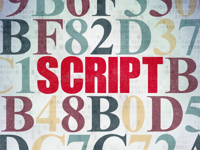 Data Script Vector Logo Template. Stock Vector - Illustration of ...