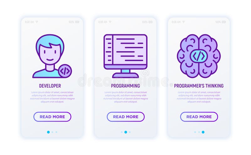 Man Developer Thinking about Software Program Code Cartoon Vector Stock ... Man Developer Thinking about Software Program Code Cartoon Vector Stock ...