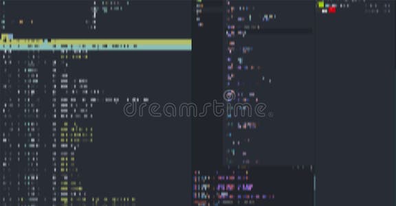 Programming Console with Dark Background. Coding Vector Illustration ...