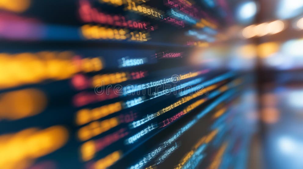 Programming Course Interface with Interactive Tasks and Code Stock ...