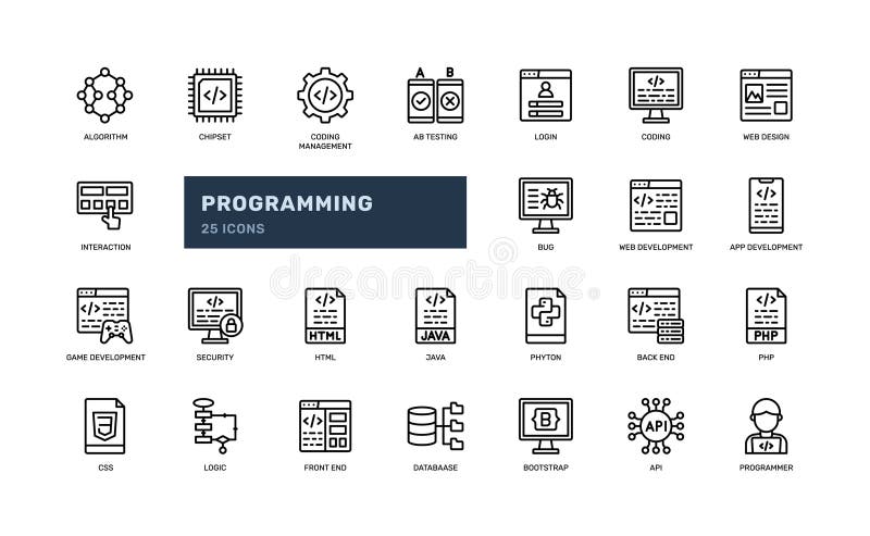 Programming Set Stock Illustrations 31383 Programming Set Stock